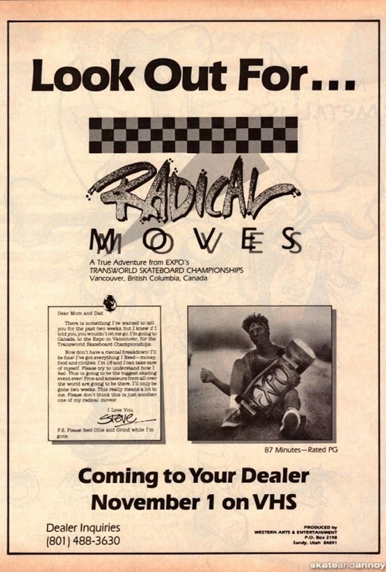 Radical Moves (1986) Streaming & VOD Release Date